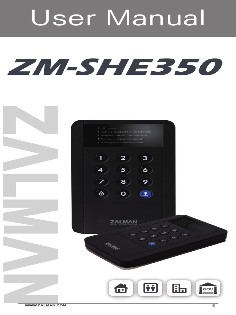 ZALMAN ZM-SHE350 User Manual | PDF | Hard Disk Drive | Computing