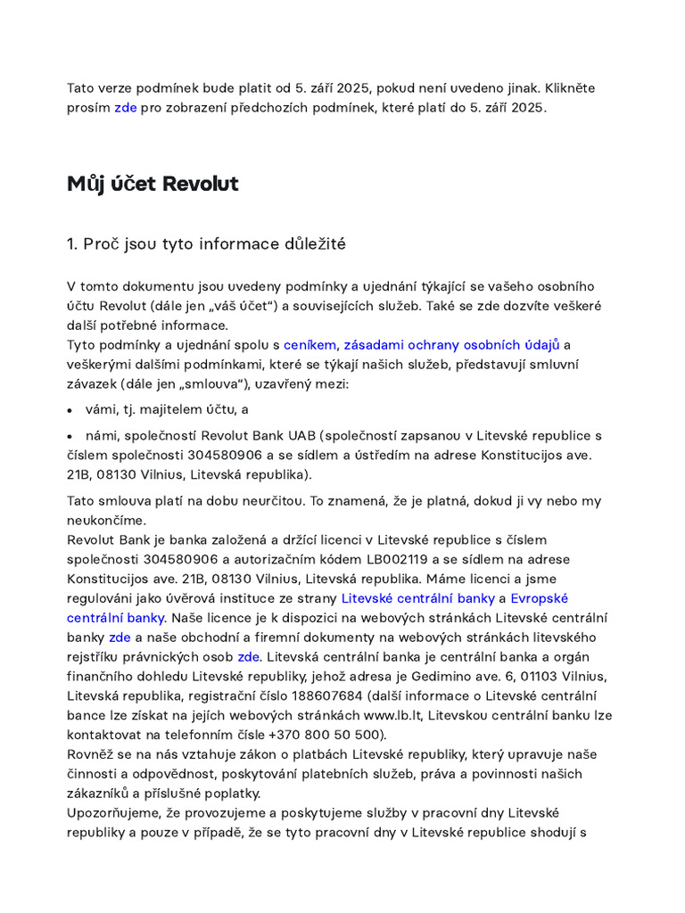 Podm Nky Pou It Osobn Ho Tu 8c9555d6 4.6.0 1751616293 Cs | PDF