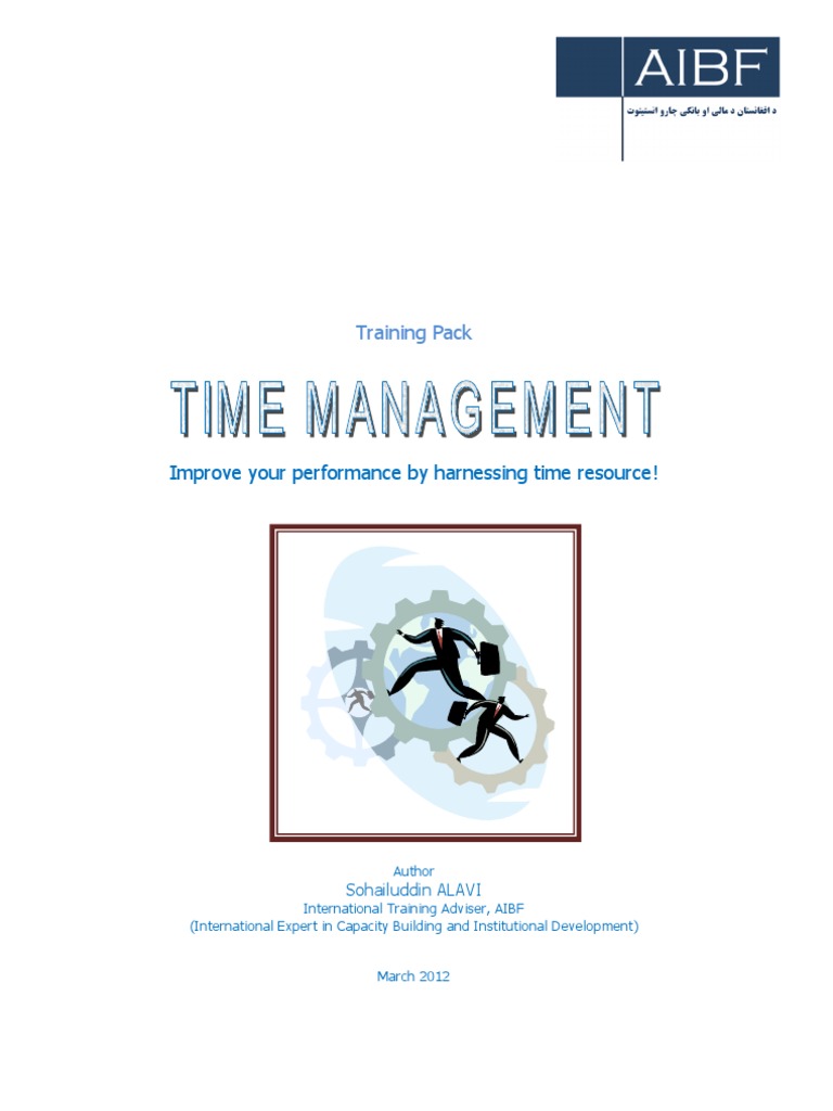 Time Management Training Pack | PDF | Time Management | Professional Skills