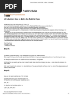 Rubik's Cube 3rd Layer Formula Guide | PDF | Language Arts & Discipline ...