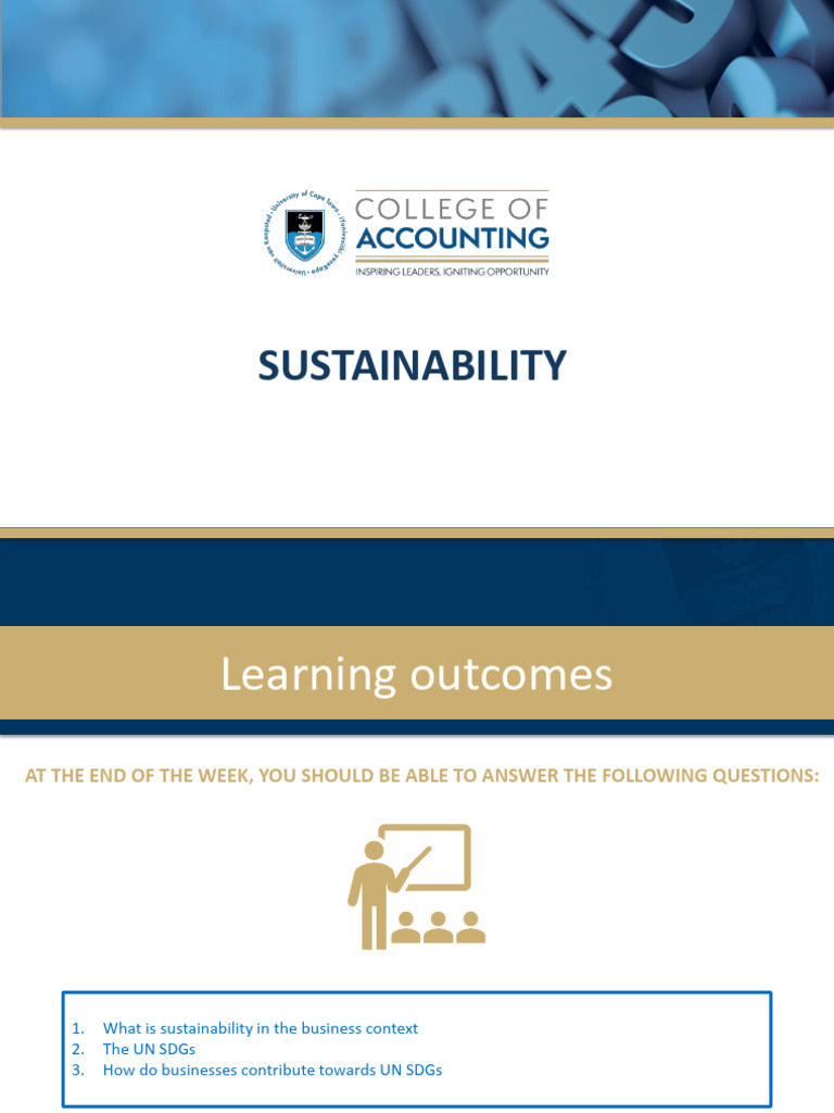 Module 5 - Sustainability (Part 1) 1 | PDF | Sustainability | Equity ...