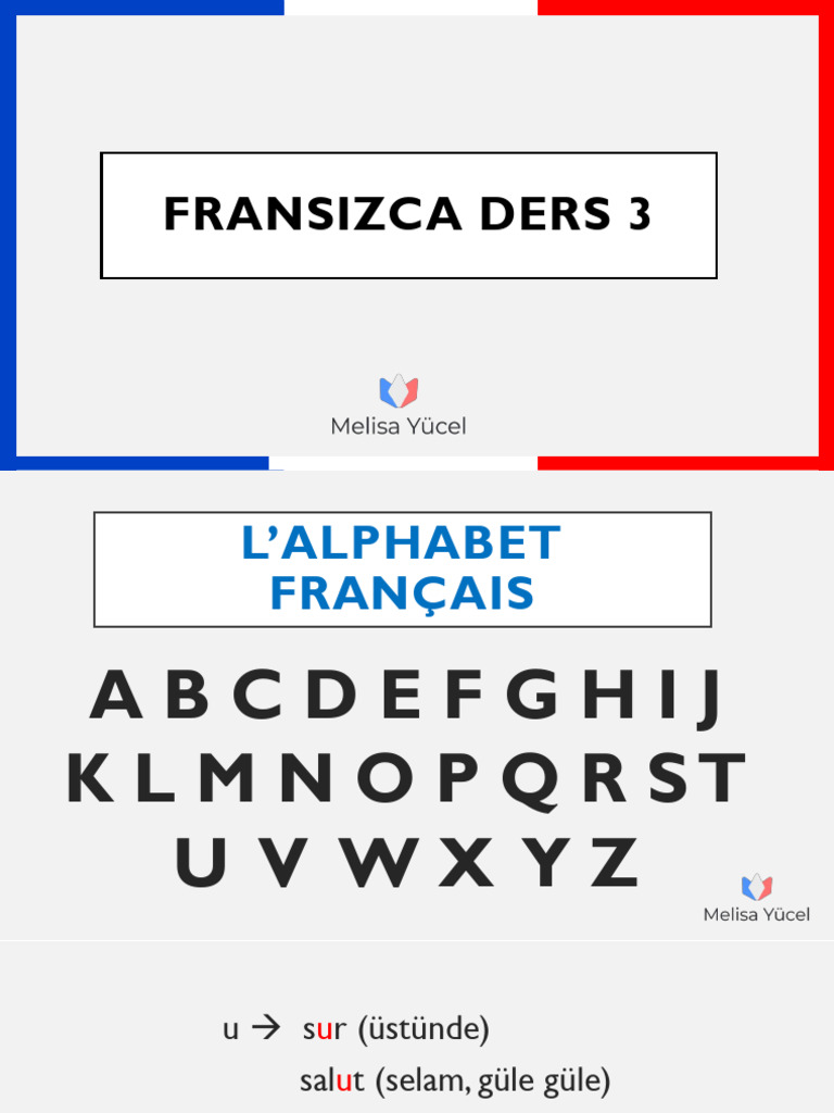 Fransızca Eğitim Seti - A1-A2-Ders 3 PDF | PDF