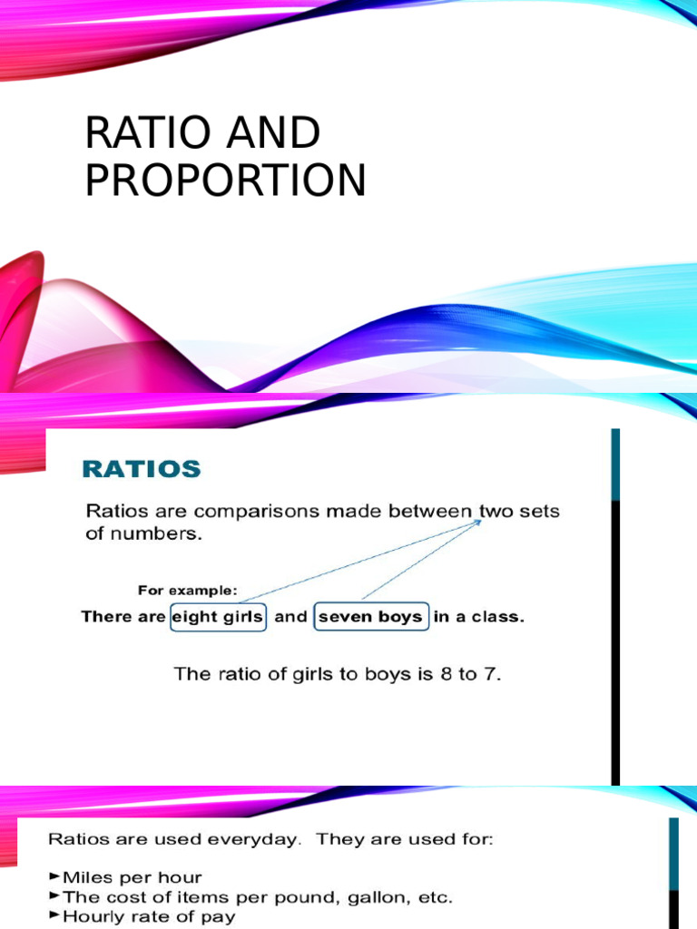Ratio and Proportion | PDF