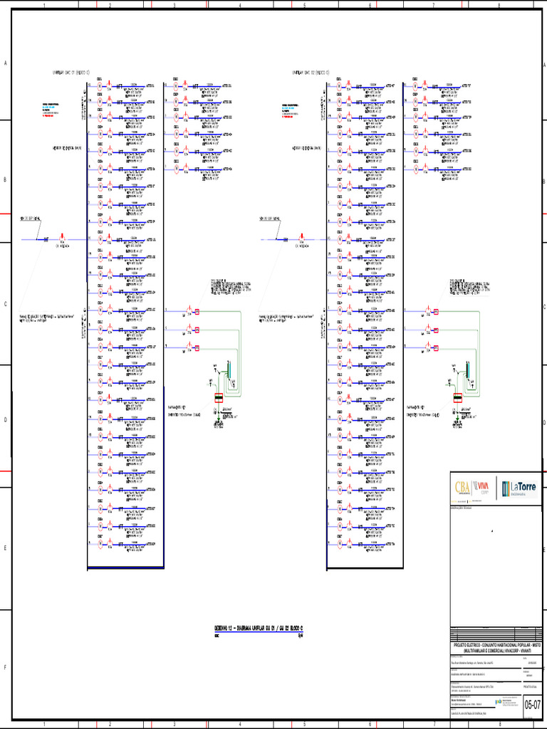 Sjm-Ele-Pl-Entrada Energia Diagrama Unifilar QM01, QM02 Bloco C-R00 | PDF