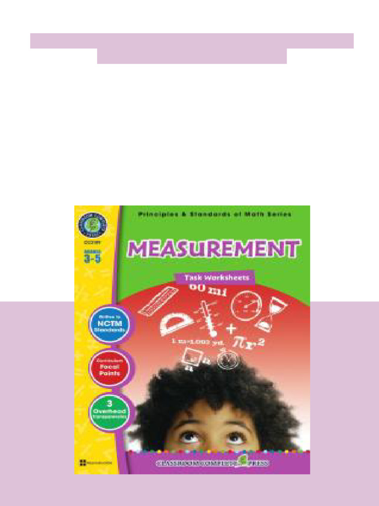 Measurement Task Sheets Grades 3 5 Task Sheets 3 5 1st Edition Chris ...
