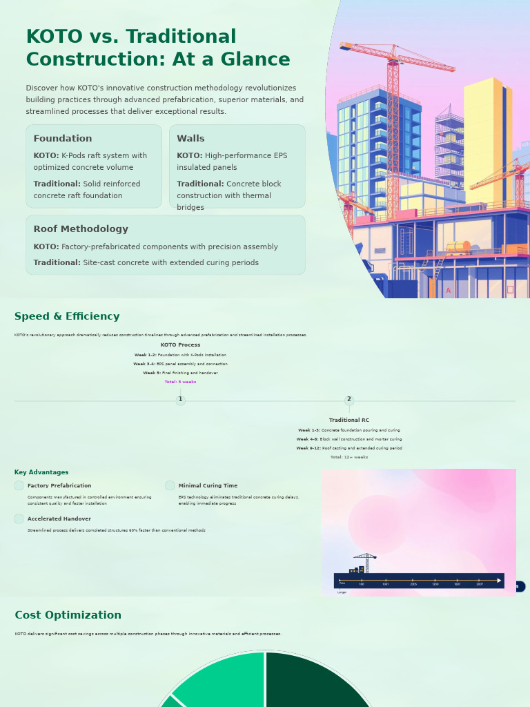 KOTO Vs Traditional Construction at A Glance | PDF | Concrete ...