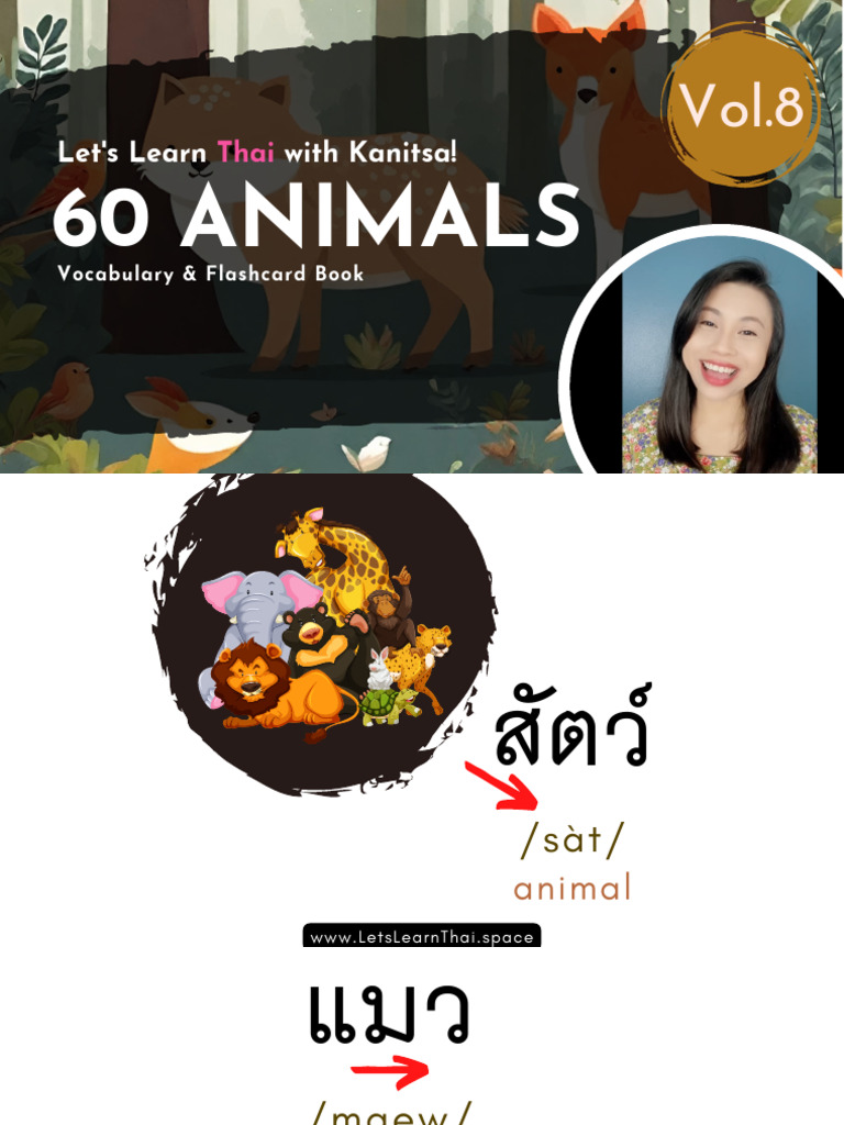 (Vol.8) LLT Flashcard-Book (Animals) | PDF