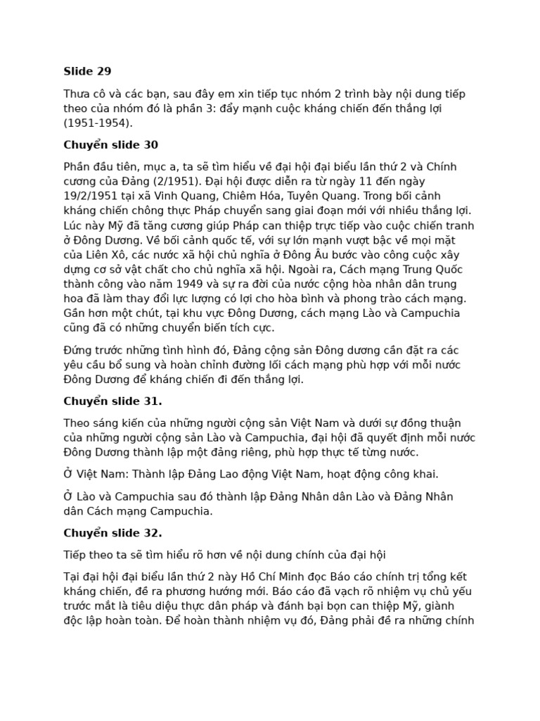 Lịch Sử Đảng Script | PDF