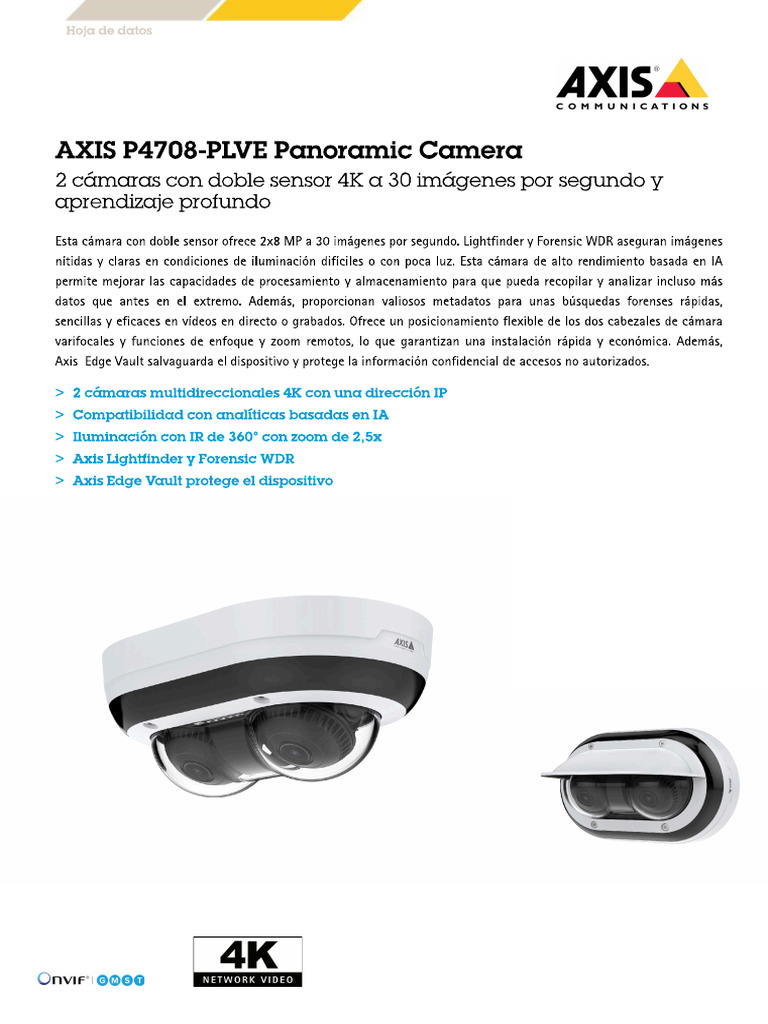 AXIS P4708-PLVE Panoramic Camera | PDF