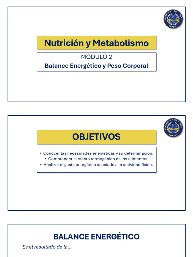 Balance Energético y Peso Corporal | PDF | Nutrición | Dieta y nutrición