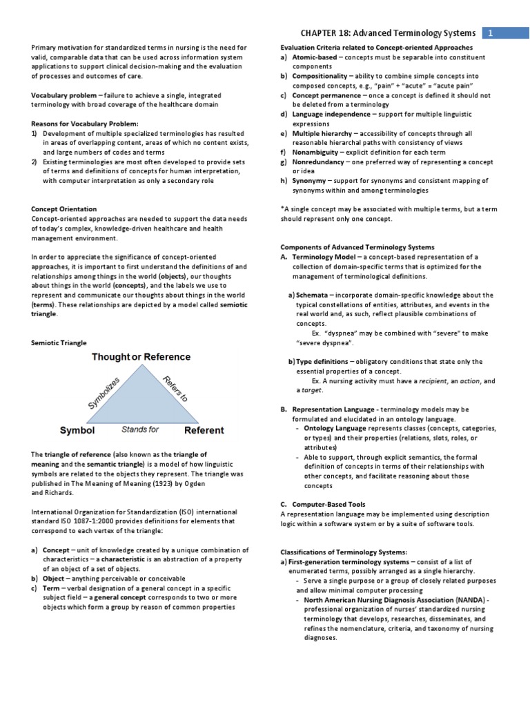 Advanced Terminology Systems | PDF | Knowledge Representation And ...