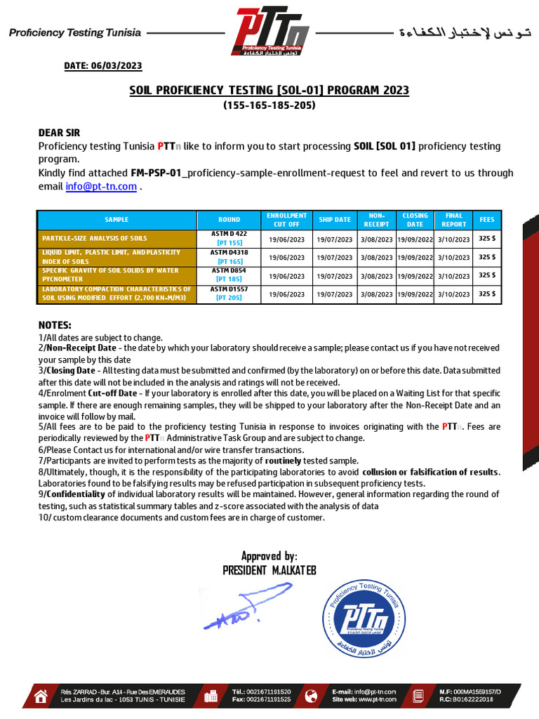 2.FM-PSP-01 - 2023 - Soil (Astm D1557) | PDF