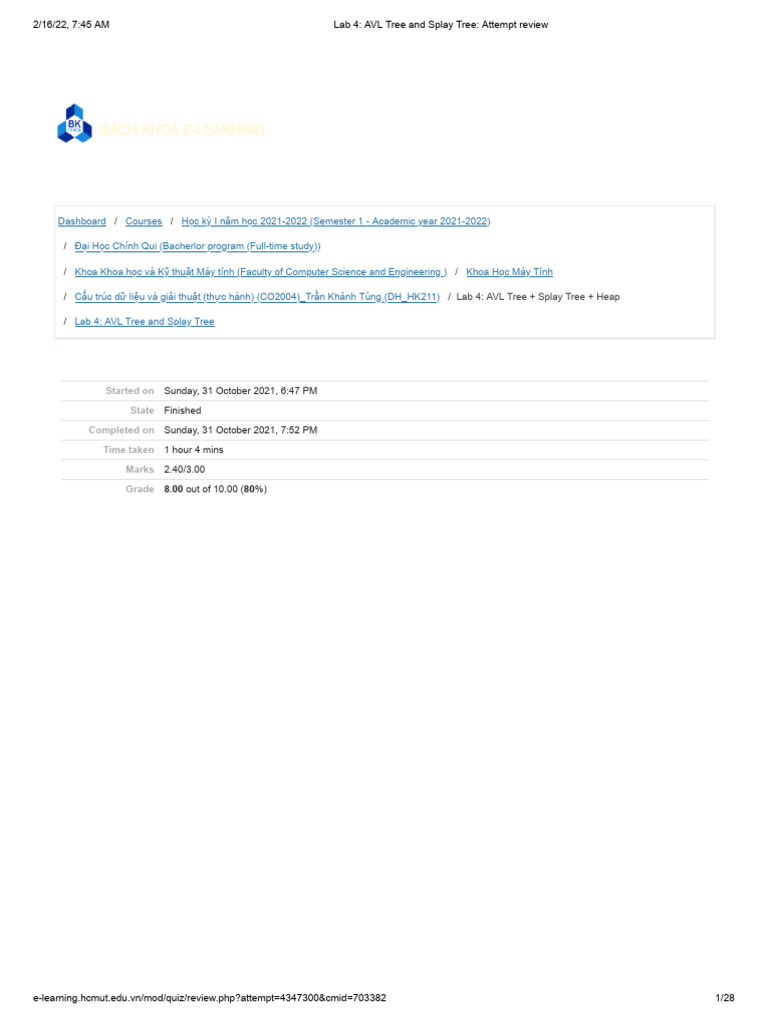 AVL and Splay Tree Lab Review | PDF | Computer Programming | Algorithms ...