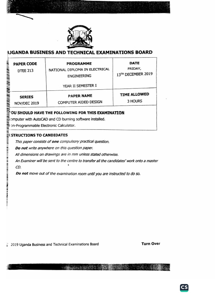 Computer Aided Design Past Papers (2019, 2022, 2023) | PDF