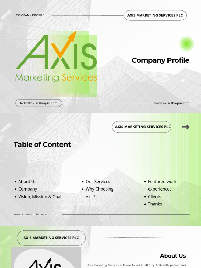 Axis Marketing Services Overview | PDF | Marketing | Brand