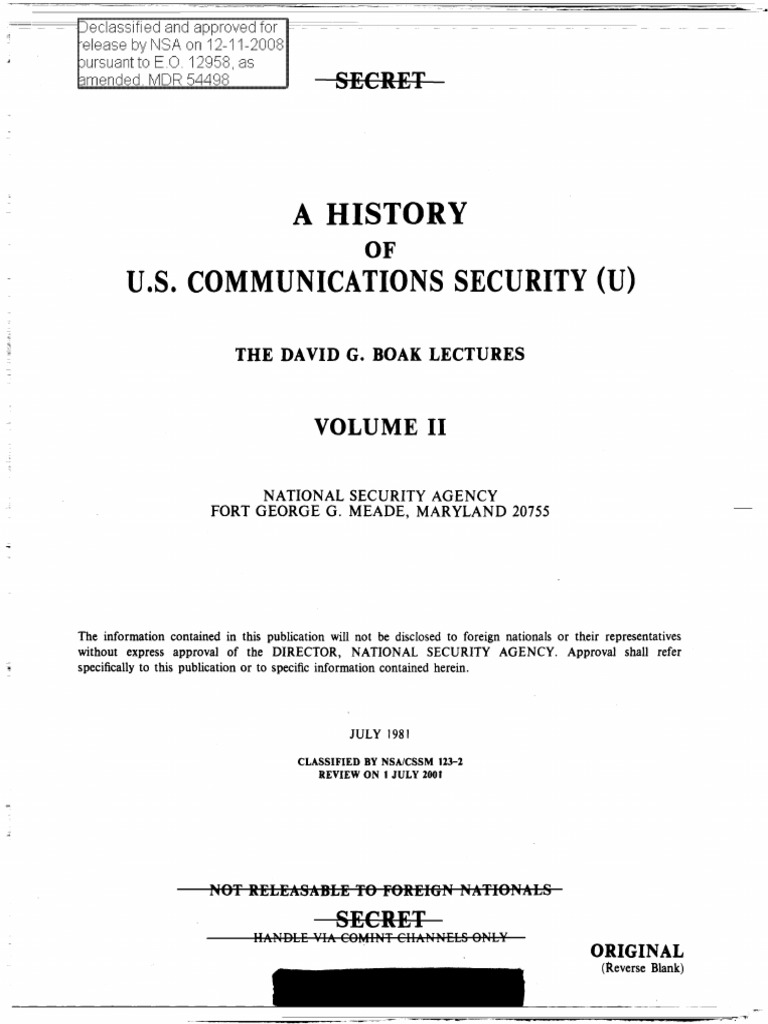 A History of Us Comsec | PDF | Unmanned Aerial Vehicle | National ...