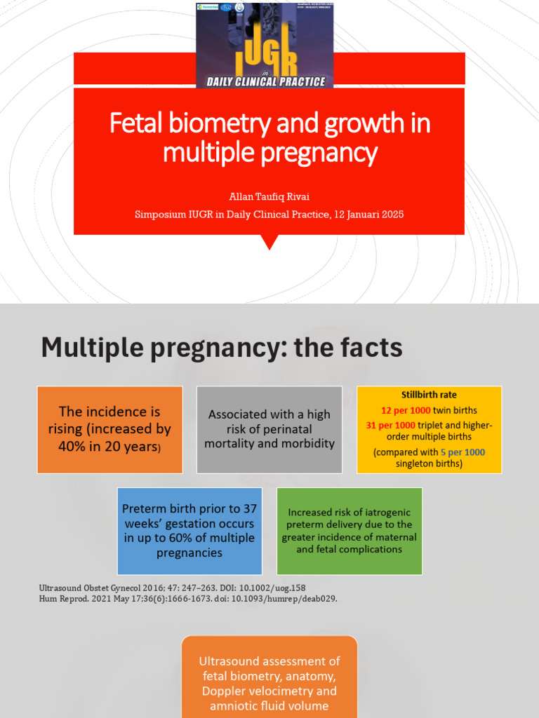 Allan Taufiq Rivai - Fetal Biometry and Growth in Multiple Pregnancy | PDF | Pregnancy ...