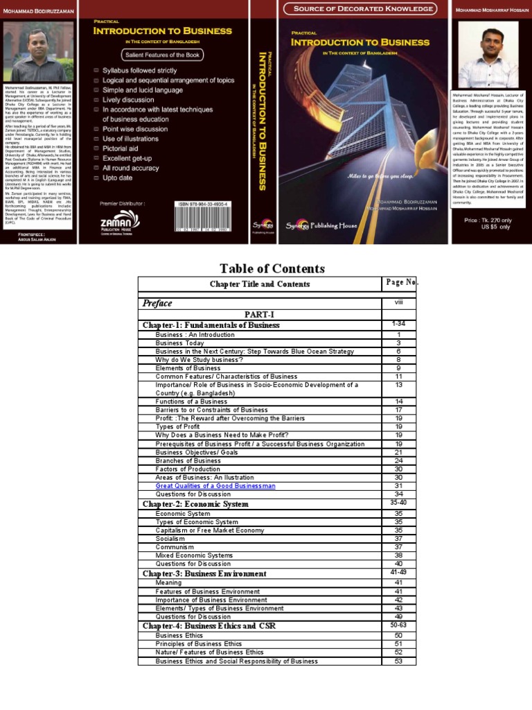 Practical Introduction To BUSINESS in The Context of Bangladesh | PDF ...