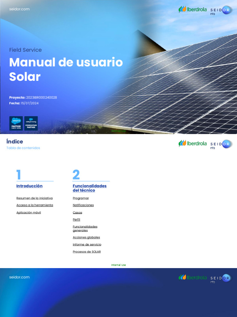 (Iberdrola - Field Service) Manual de Usuario - Solar - Tecnico de ...