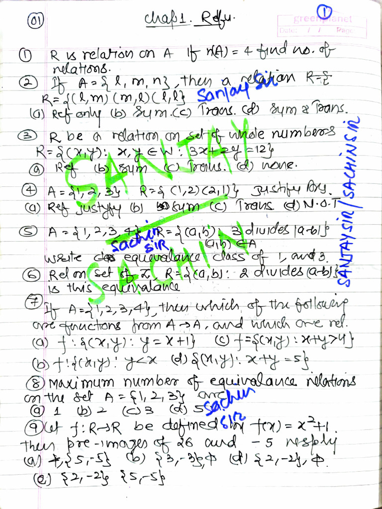 Sheet MCQ CH 1 | PDF