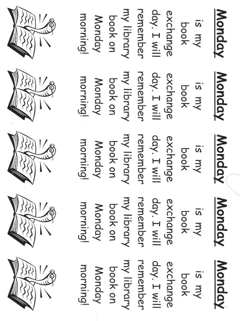 Book Marks Mon Thru Friday | PDF