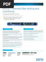 EXFO OTH-7000 Fiber Monitoring System | PDF | Optical Fiber | Decibel