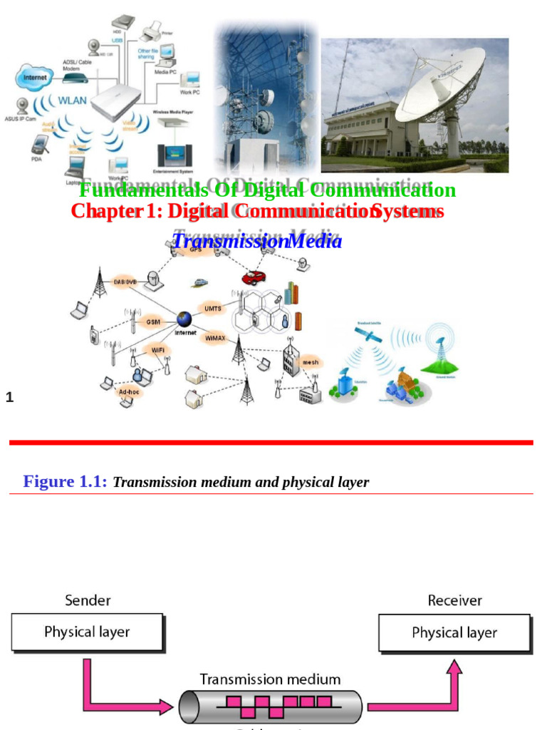 Chapter 1 - 3 Transmission Media PDF | PDF | Transmission Medium ...