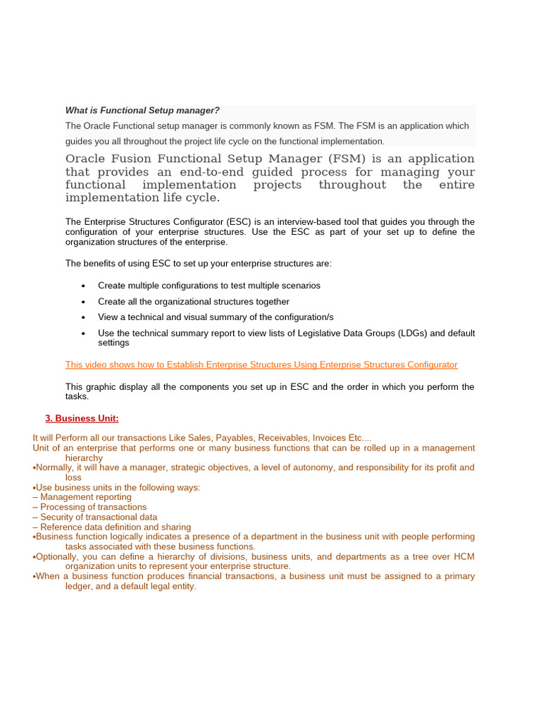 Understanding Oracle Functional Setup Manager | PDF | Taxes | Employment