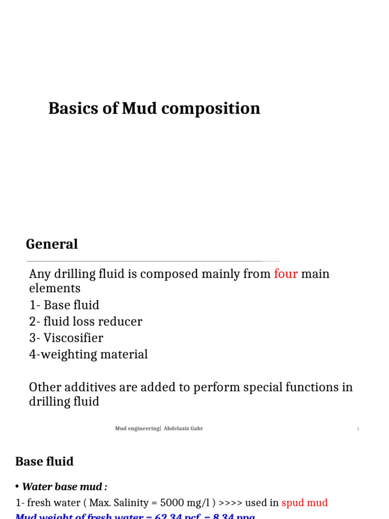 2.mud Composition | PDF | Filtration | Sodium Carbonate