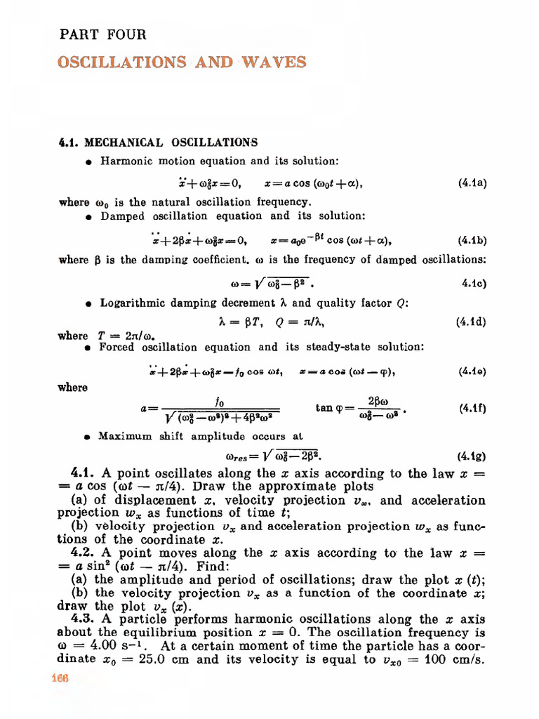 4.oscillations and Waves | PDF
