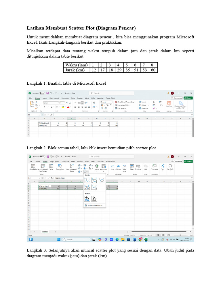 LA 2 Latihan Membuat Scatter Plot | PDF