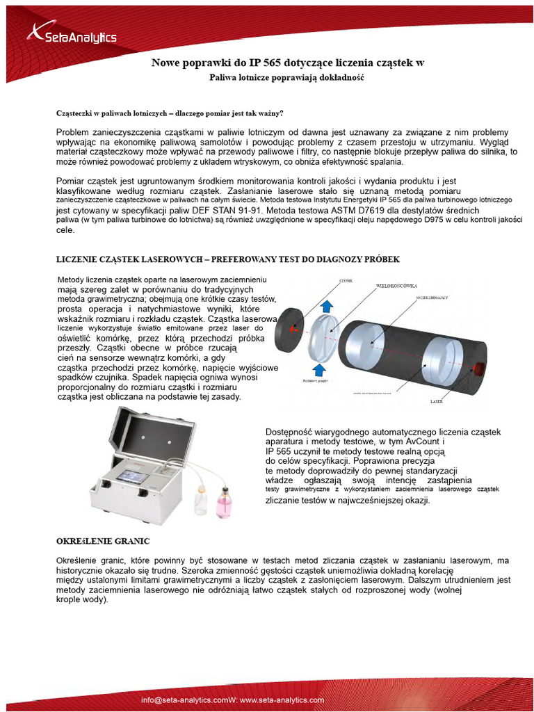 IP 565 Efekt Wody Na Liczenie Cząsteczek | PDF