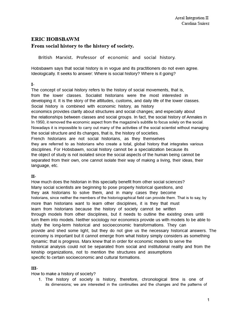 Understanding Social History Today | PDF | Historian | Society