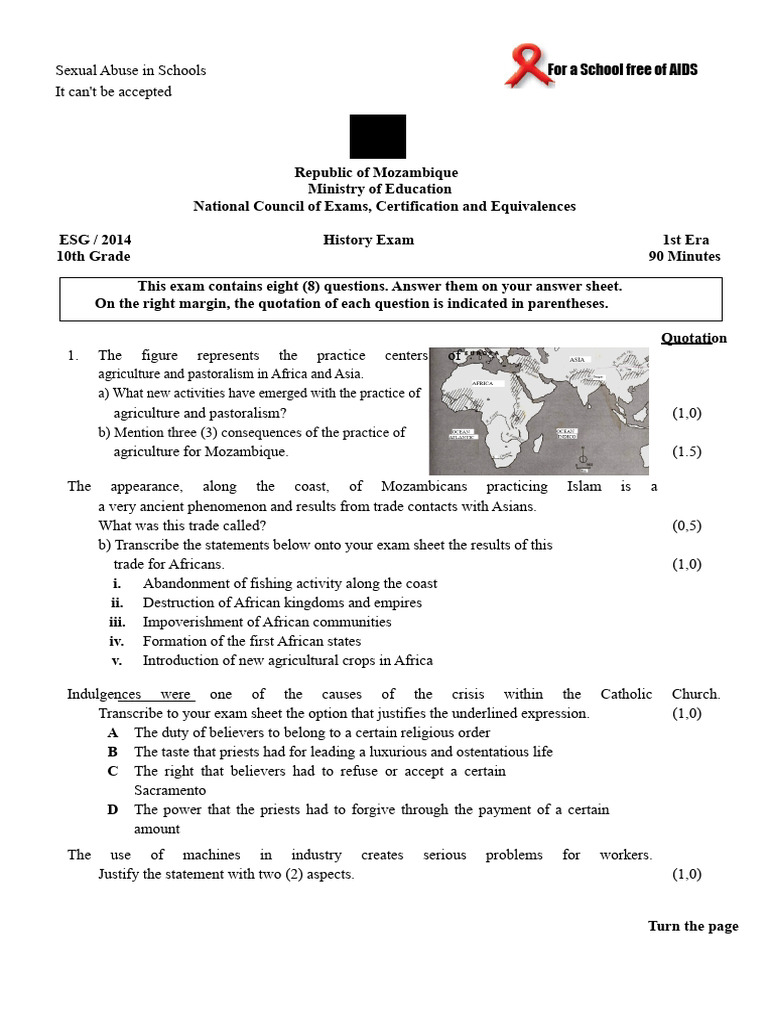 History 2014 10th Grade 1st Term | PDF | Mozambique | International ...