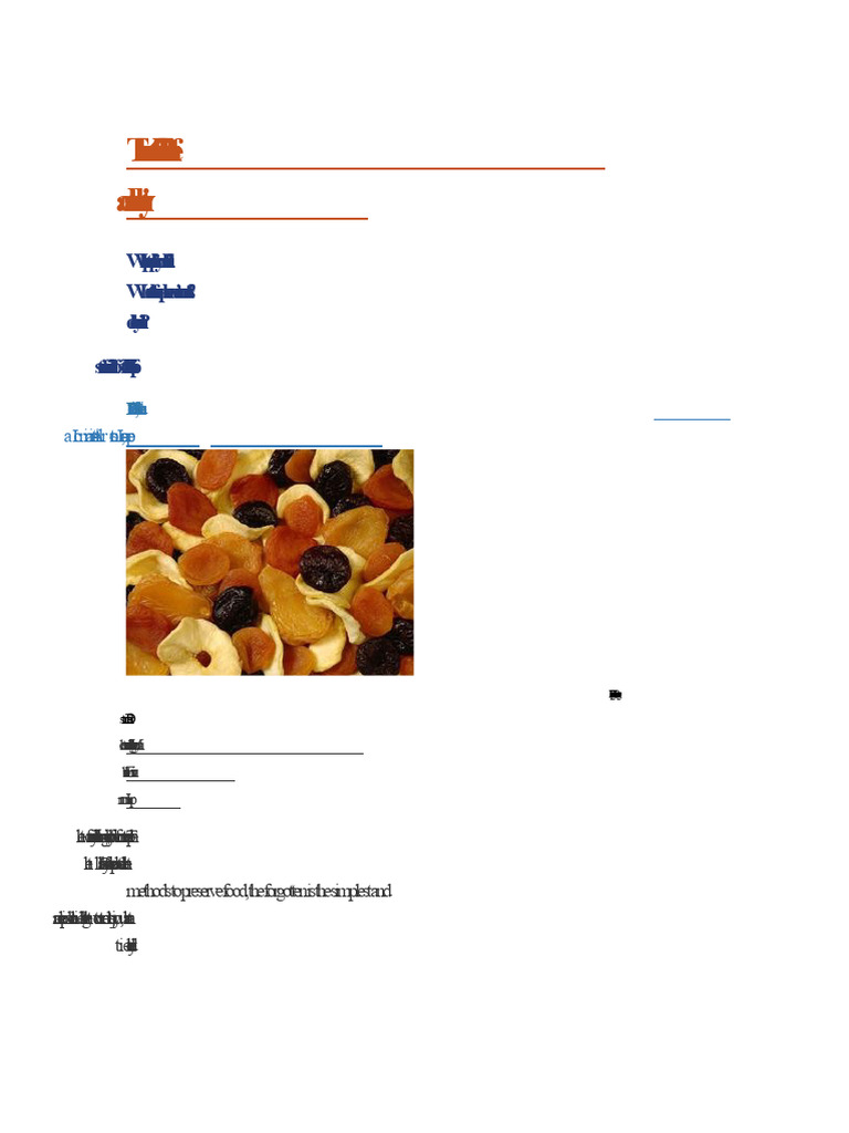 The Benefits of Dried Fruits | PDF | Dietary Fiber | Diet & Nutrition