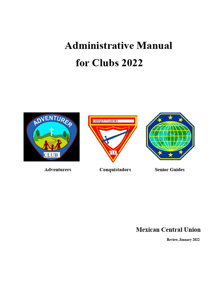 2022 Administrative Manual for Clubs | PDF | Certification | Hymns