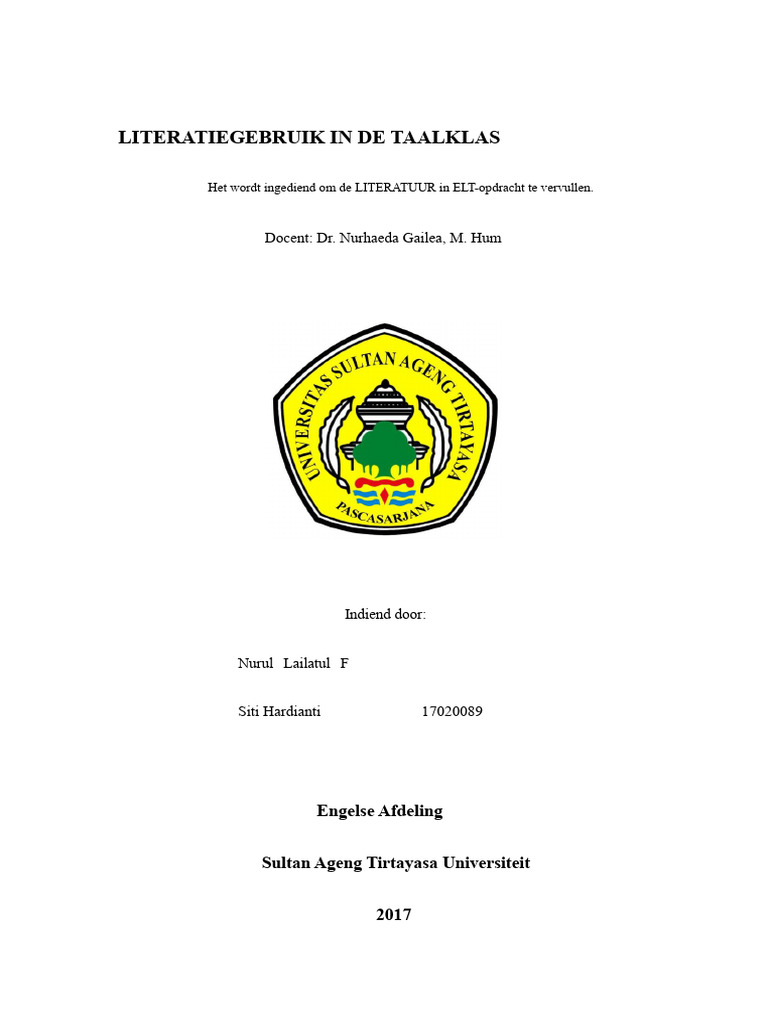 Literatuur Gebruiken in de Taalklas | PDF