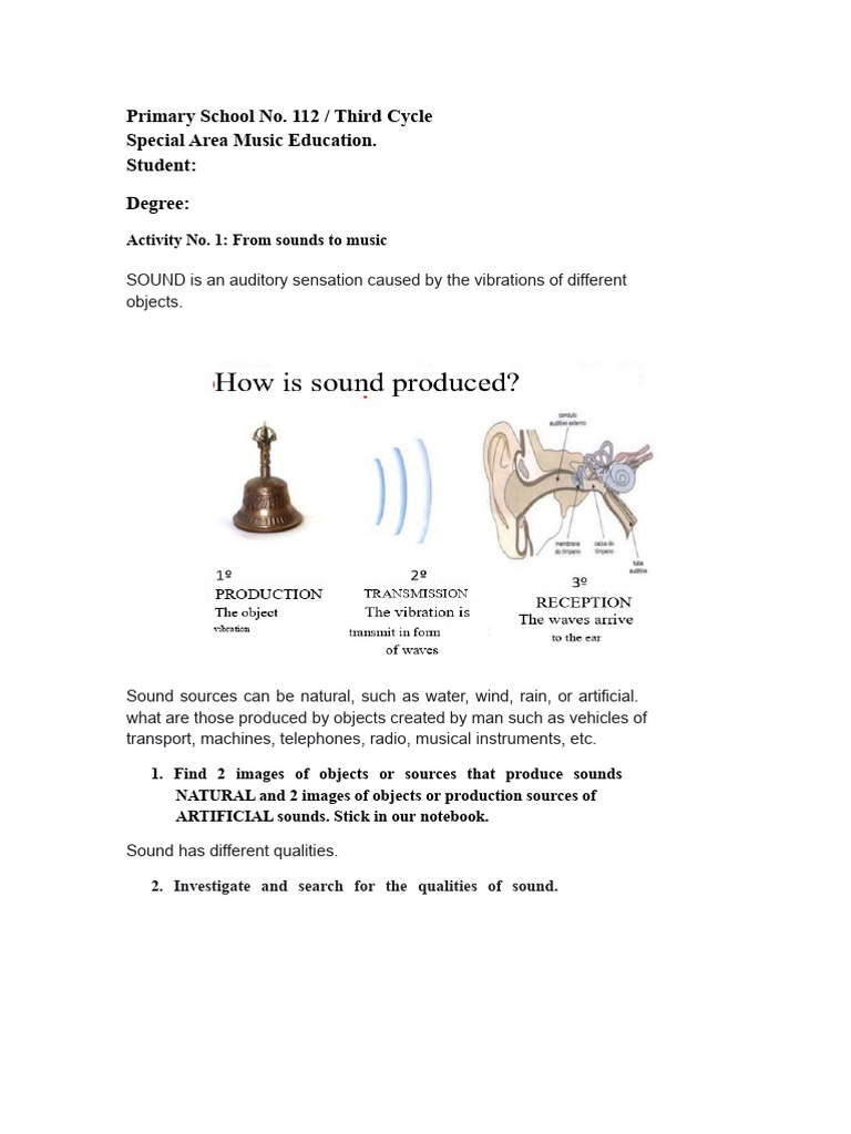 Exploring Sound: Natural vs. Artificial | PDF