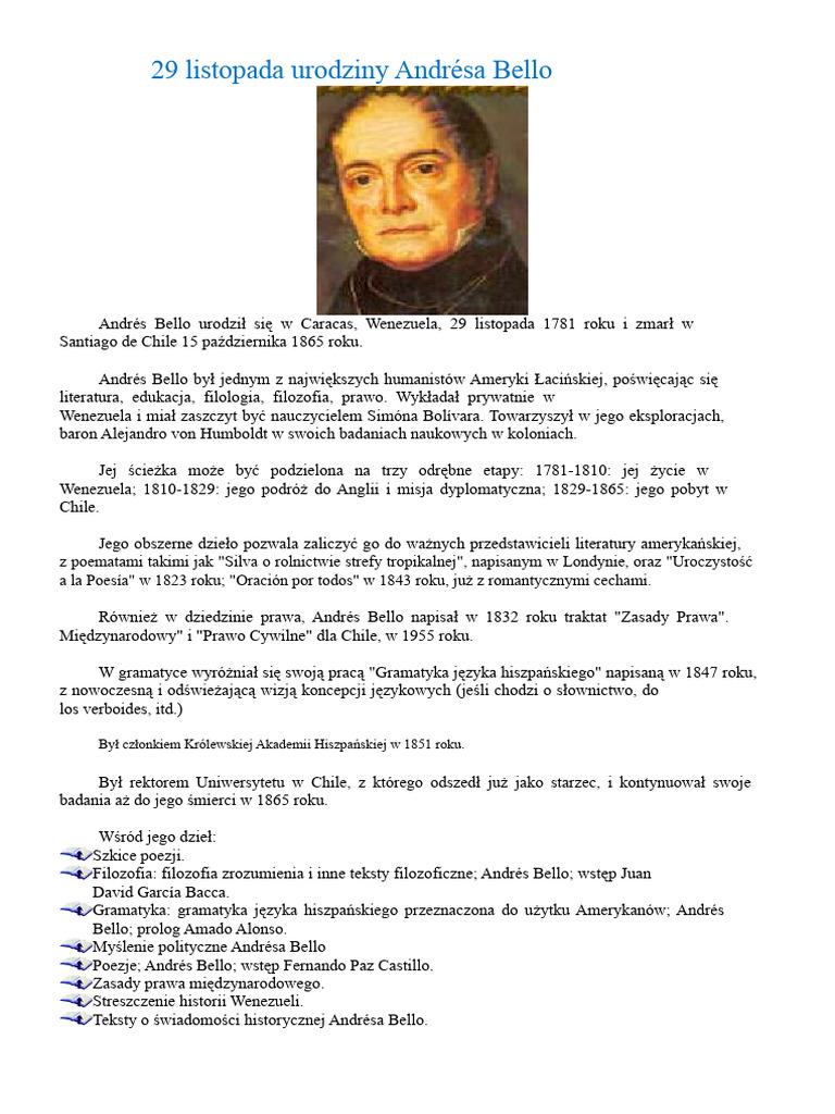 Andrés Bello | PDF