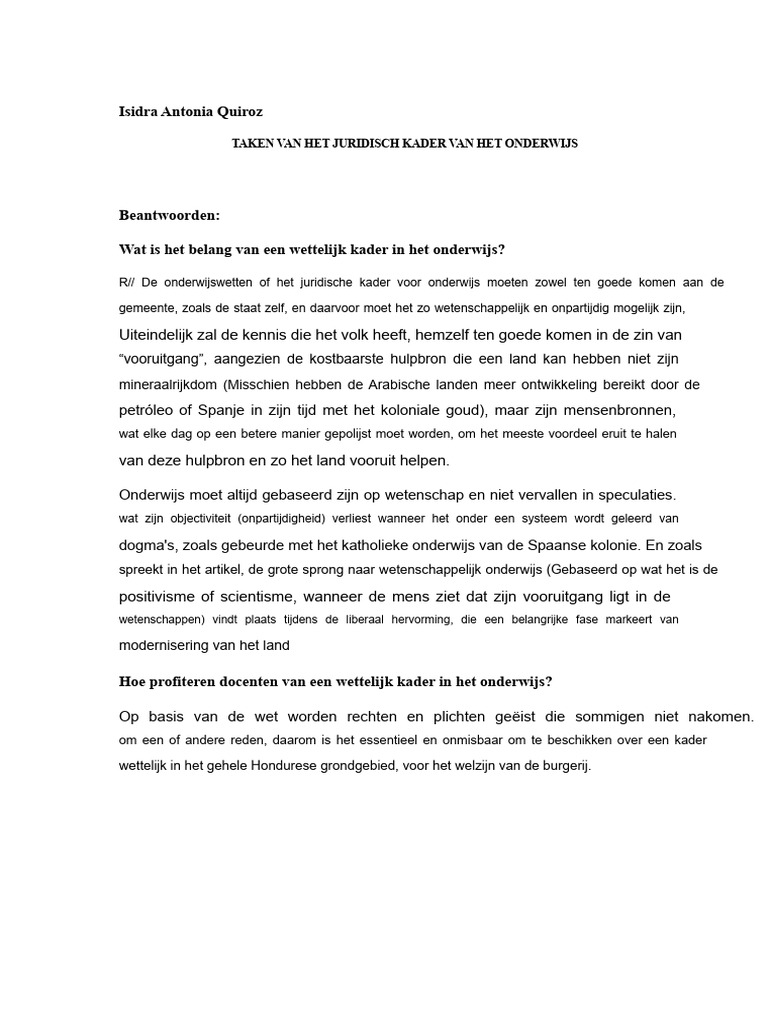 Essay Over Juridische Kader | PDF