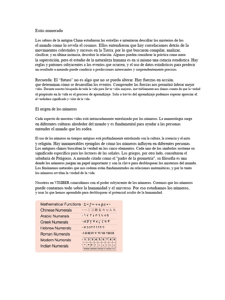 Visiber - Visión y Números | PDF | Entorno natural | Naturaleza