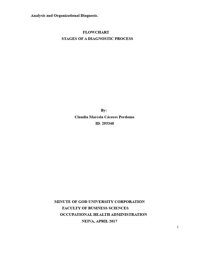Stages of A Diagnostic Process | PDF | Methodology | Information
