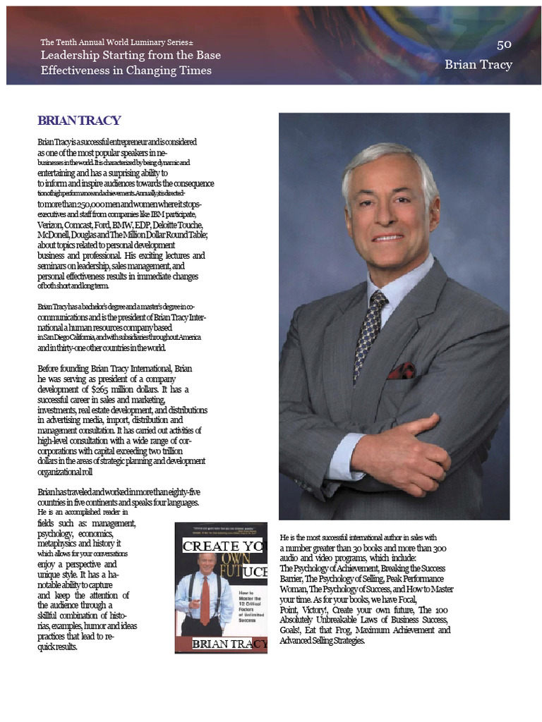 Motivational Leadership Insights by Brian Tracy | PDF | Leadership ...