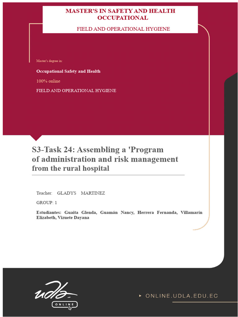 S3-Task 24 Creating A Management and Risk Administration Program For ...