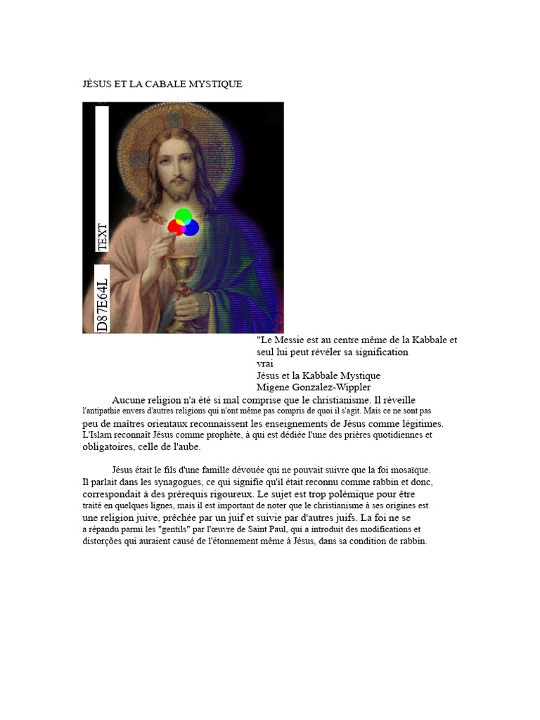 Jésus et la Kabbale Mystique expliqués | PDF | Kabbale | Dieu