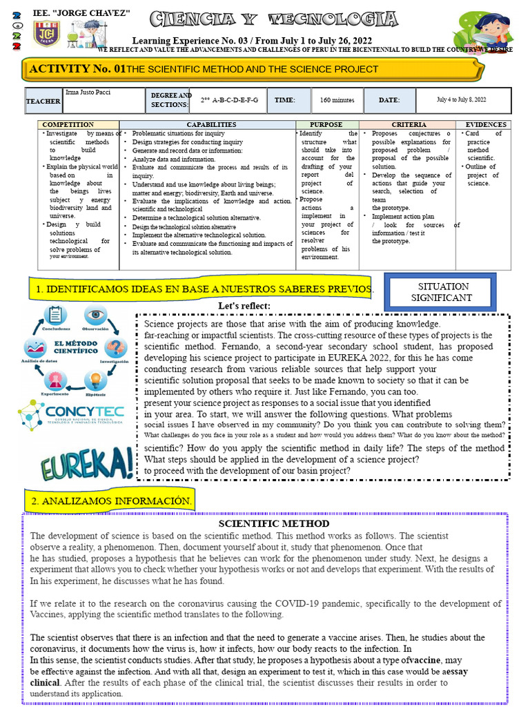 Scientific Method in Student Projects | PDF | Experiment | Scientific ...