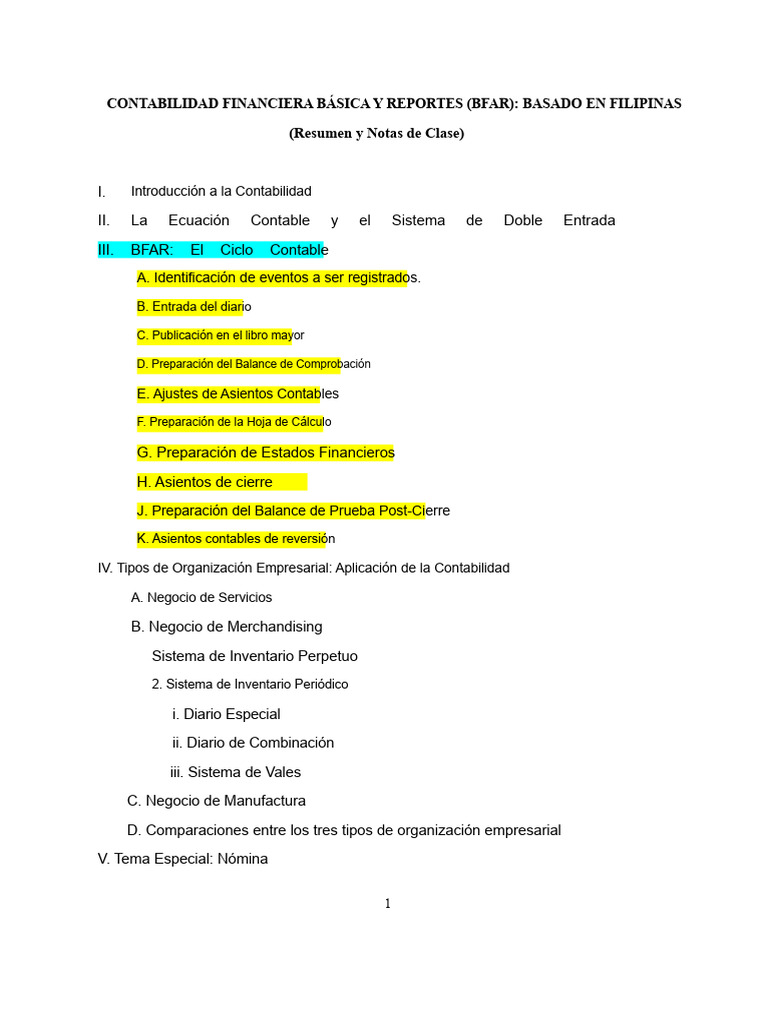 BFAR Capítulo 3 | PDF | Contabilidad | Estado financiero