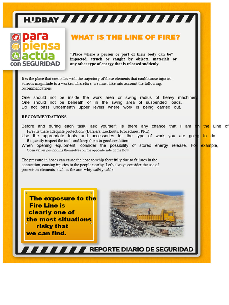 Line of Fire Safety Guidelines | PDF