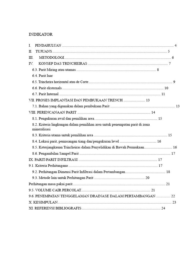 Prinsip Penandaan Dan Penempatan Parit | PDF