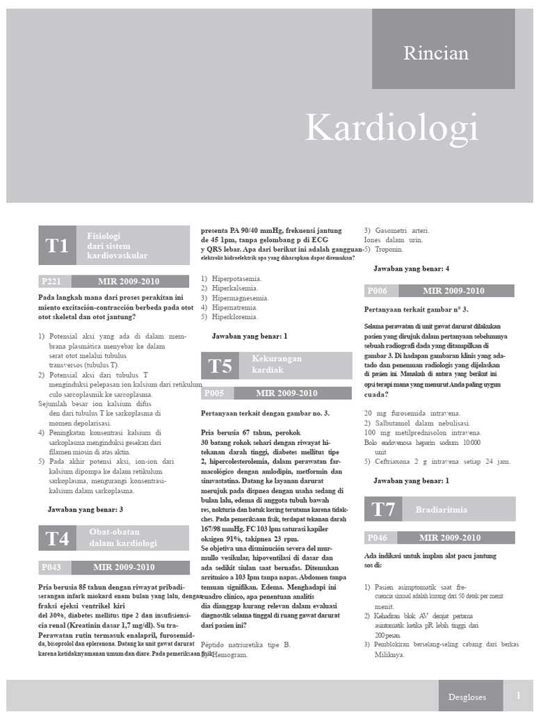 Penjelasan Kardiologi Cto | PDF